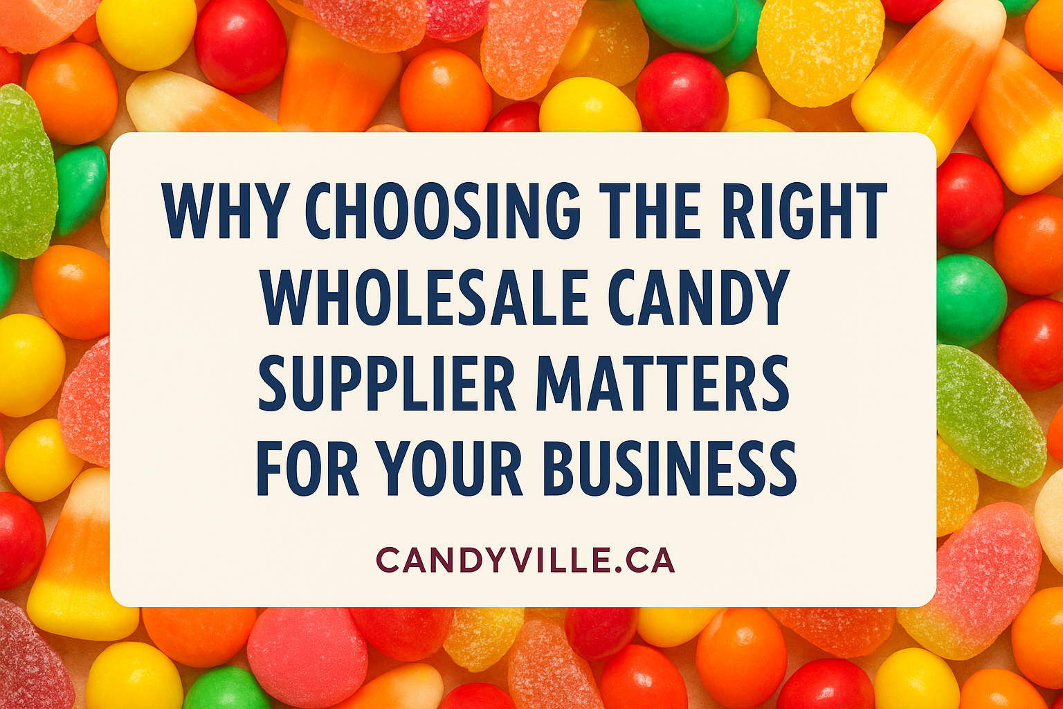 Why the Right Wholesale Candy Supplier Matters | Candyville