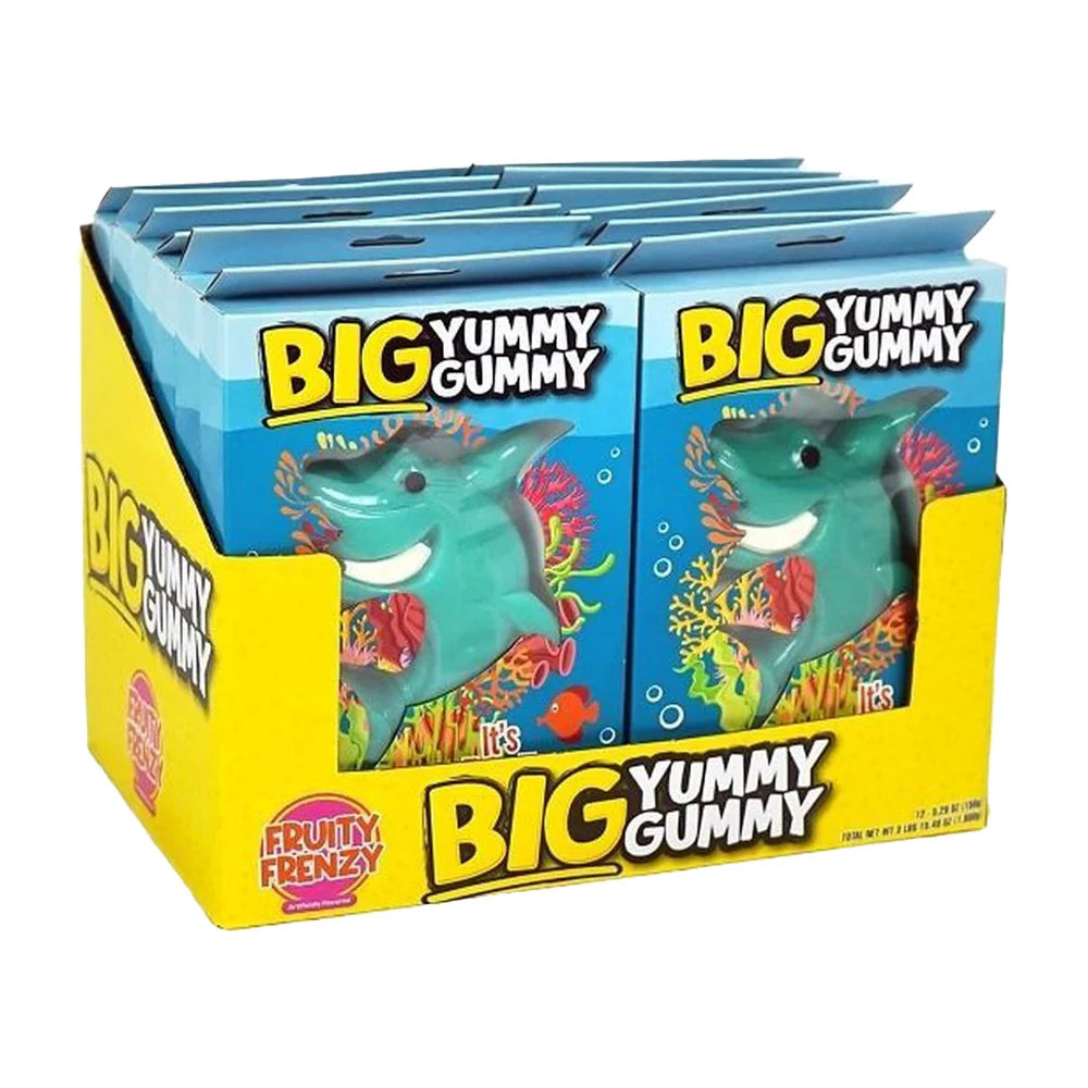 Big yummy Gummy Fruity Frenzy Shark 5.29oz X 12 Units