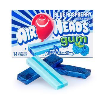 Shop Airheads Gum Blue Raspberry ( 12 Units) | Candyville.Ca ...
