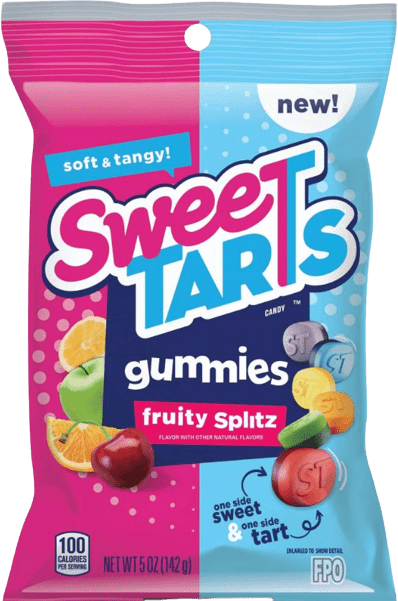 Sweetarts Gummies Fruity Splitz Peg Bag 5oz X 12 Units – candyville.ca